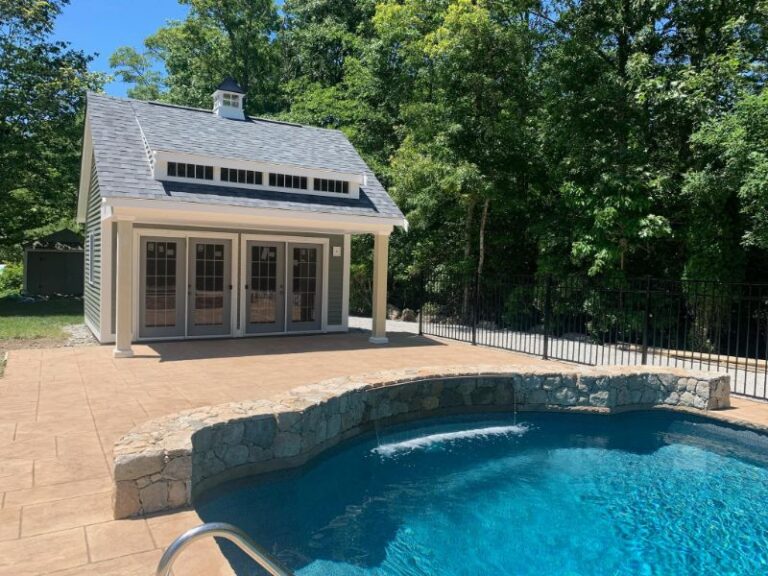 Custom Pool House Sheds | Built & Delivered in MA & RI