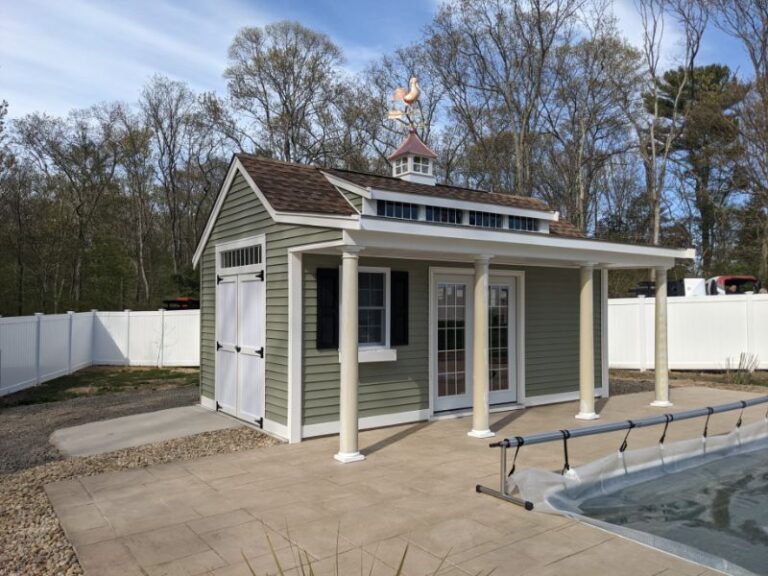 Custom Pool House Sheds | Built & Delivered in MA & RI
