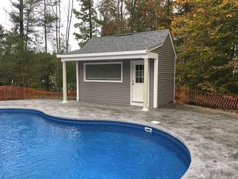 Custom Pool House Sheds | Built & Delivered in MA & RI